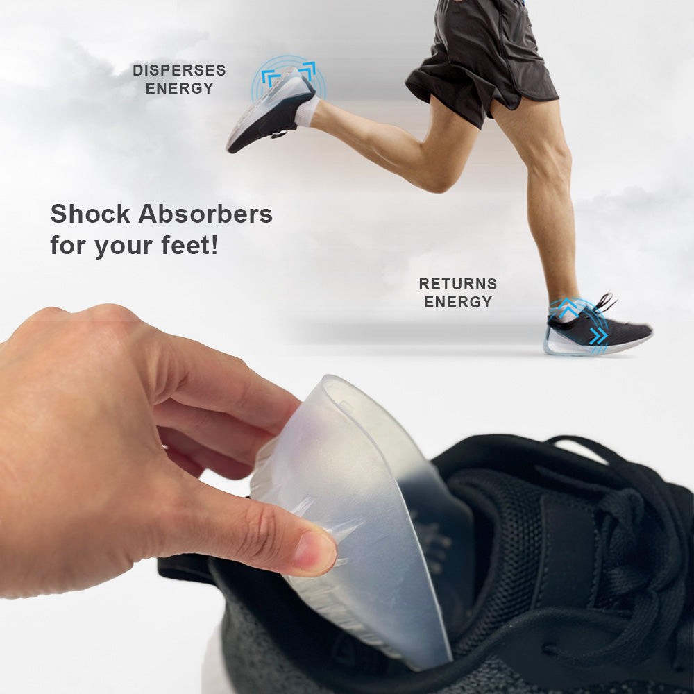 Tuli's Heavy Duty GEL Heel Cups | Heel Cushions for Plantar Fascia ...