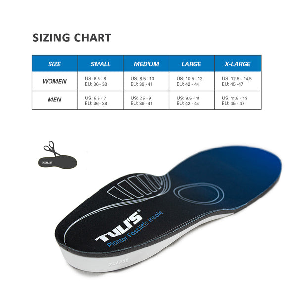 Tuli's Plantar Fasciitis Insoles, Arch Support Shoe Insert | Medi-Dyne