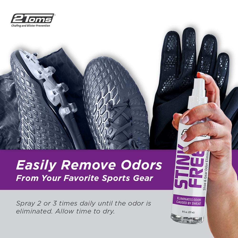 Fight Stinky Shoe Odor Spray & Gear - 2Toms® Stink Free®