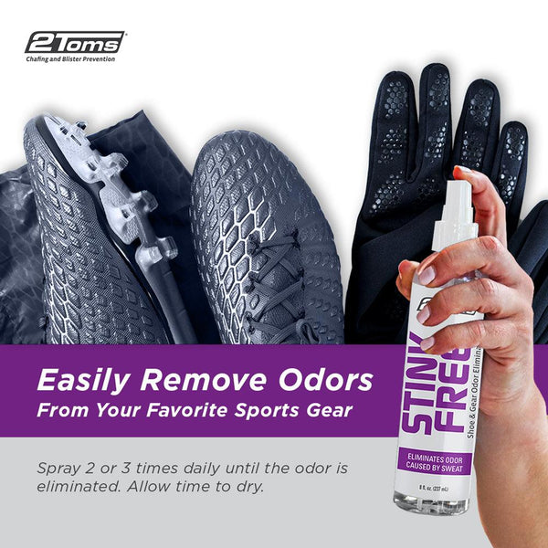 Fight Stinky Shoe Odor Spray & Gear - 2Toms® Stink Free®